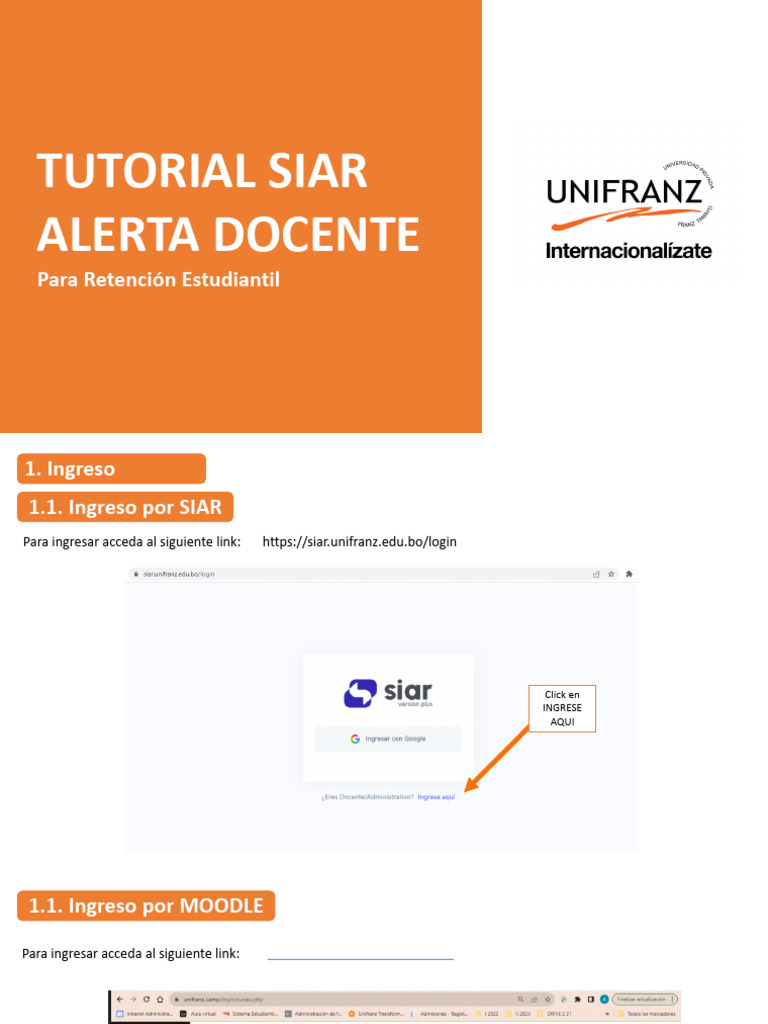 Tutorial SIAR Alerta Docente Actualizado Moodle 4 7 24 | PDF