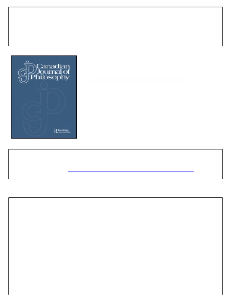 Autonomy and Personal History | PDF