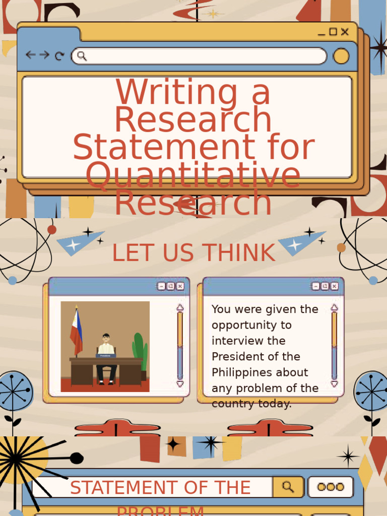 UNIT 2 LESSON 4 Writing A Research Statement For Quantitative Research ...