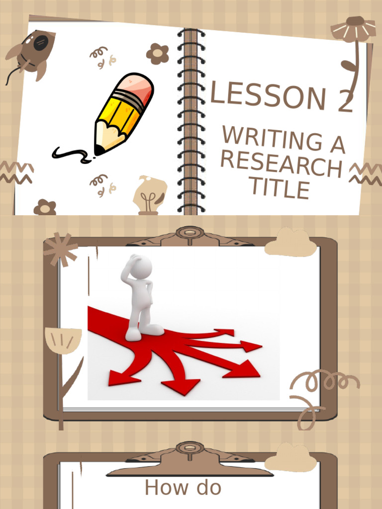 UNIT 2 LESSON 2 Writing Research Title | PDF