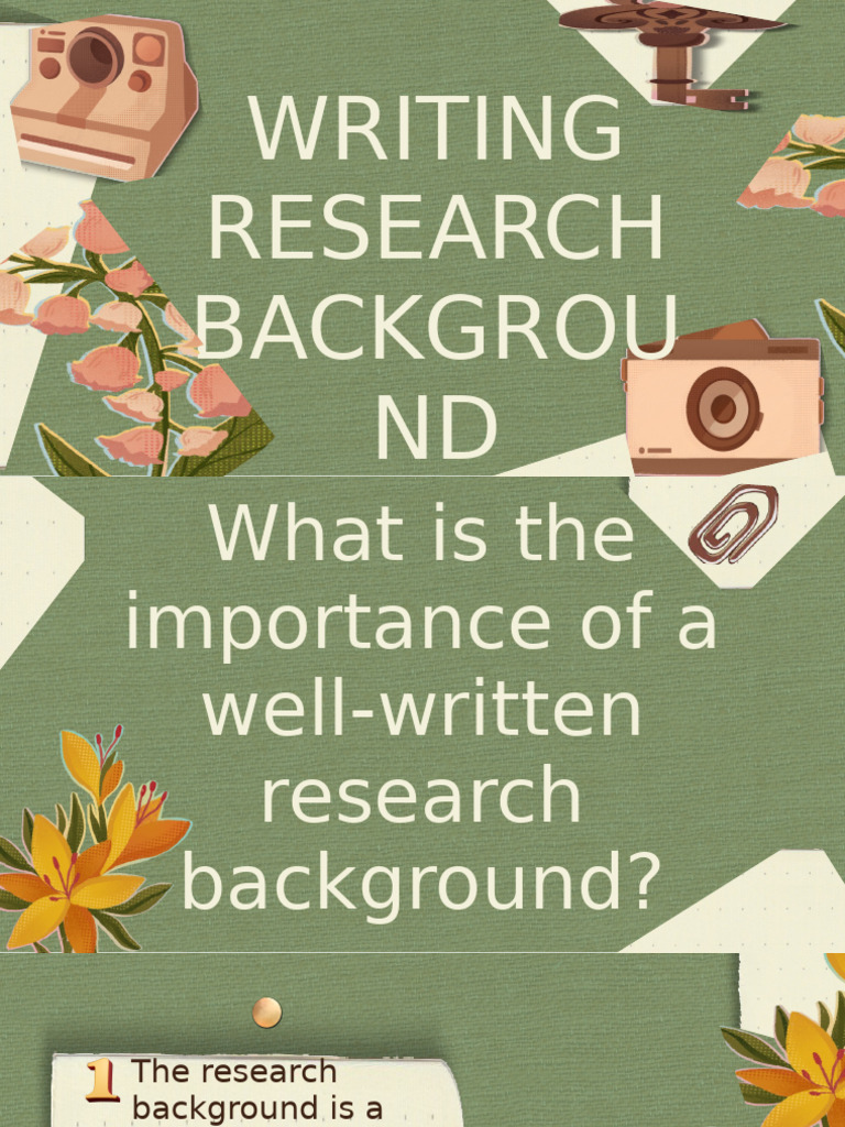 UNIT 2 LESSON 3 Writing Research Background | PDF