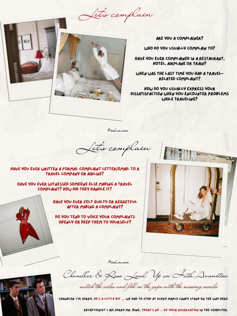 Hotel Problems Friends | PDF