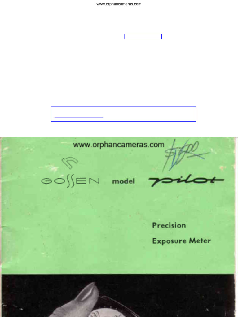 Gossen Pilot AAAAAAA | PDF