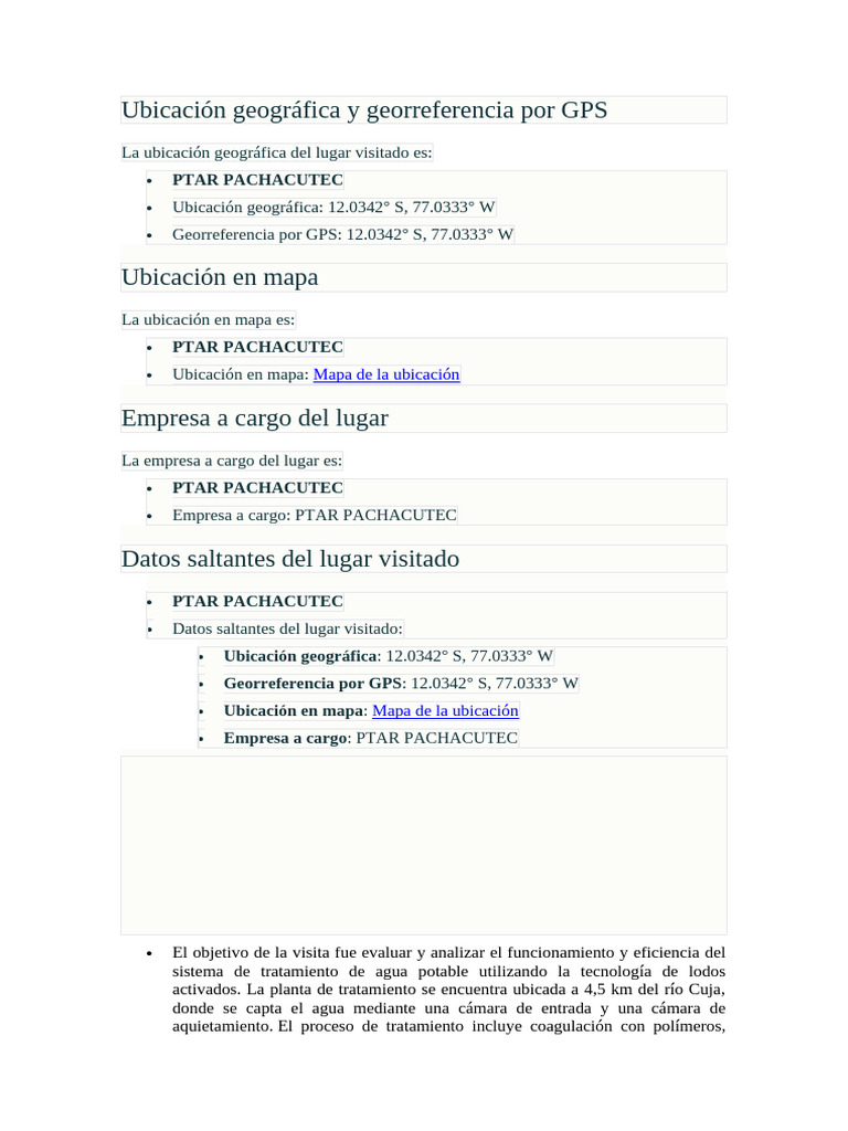 PTAR PACHACUTEC - Planta de Tratamiento de Agua Por Lodos Activados | PDF