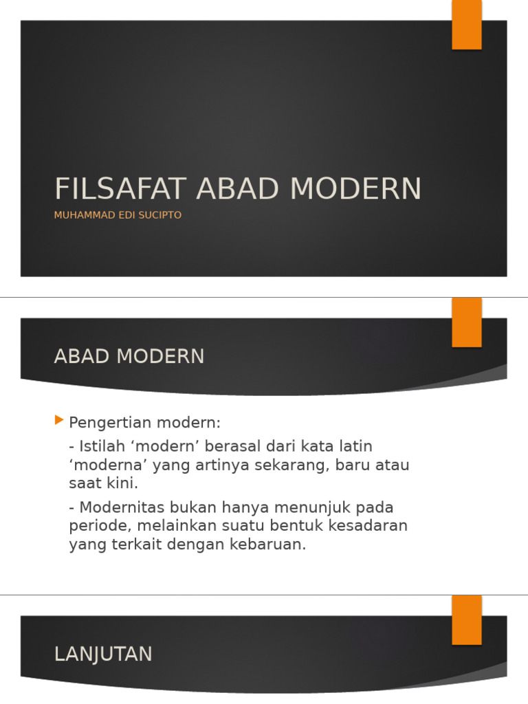Filsafat Modern | PDF