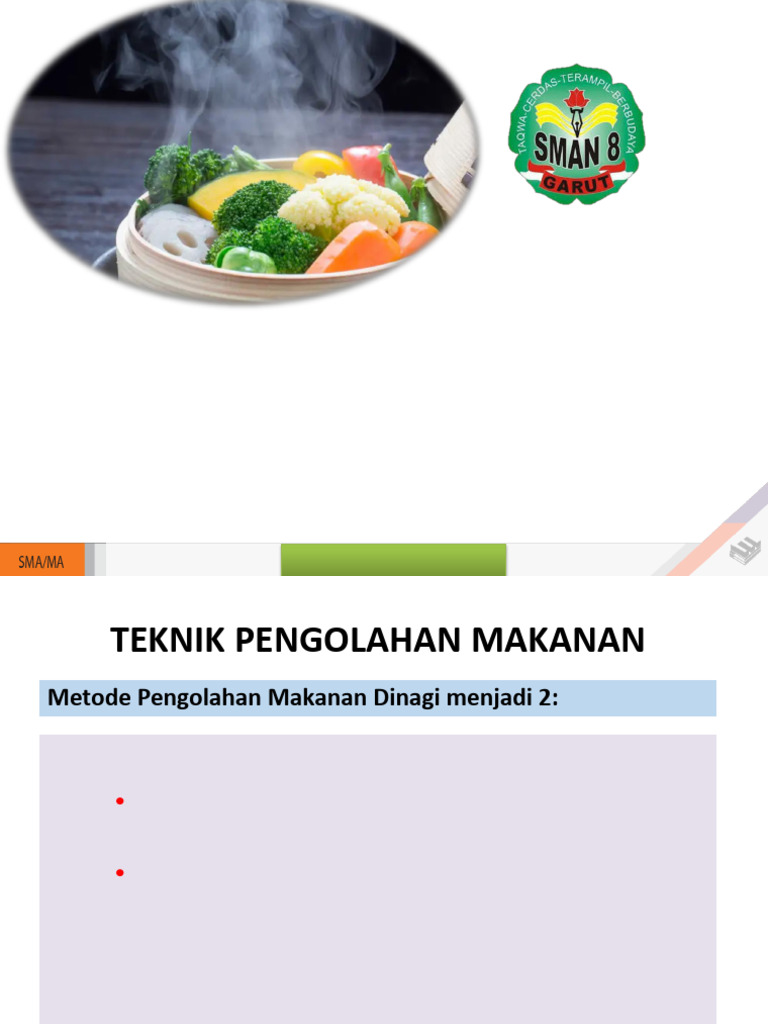 Teknik Pengolahan Makanan Dasar | PDF