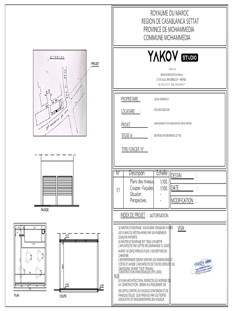 Royaume Du Maroc Region de Casablanca Settat Province de Mohammedia Commune Mohammedia | PDF