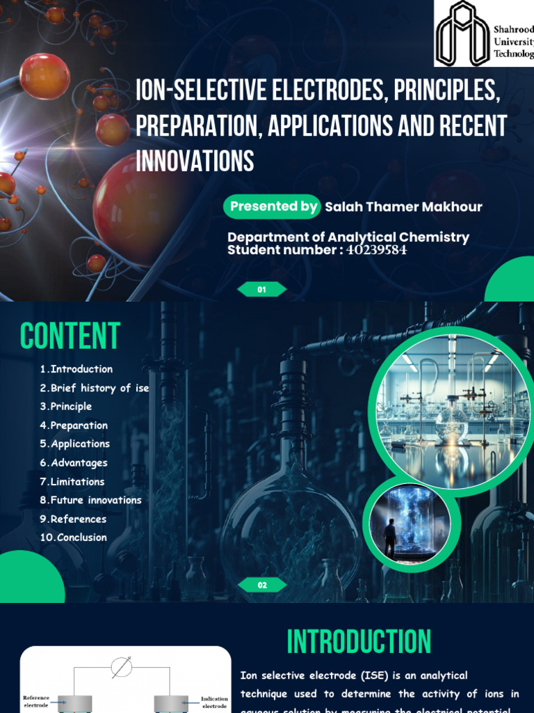 Ion-Selective Electrodes, Principles, Preparation, Applications and Recent Innovations | PDF