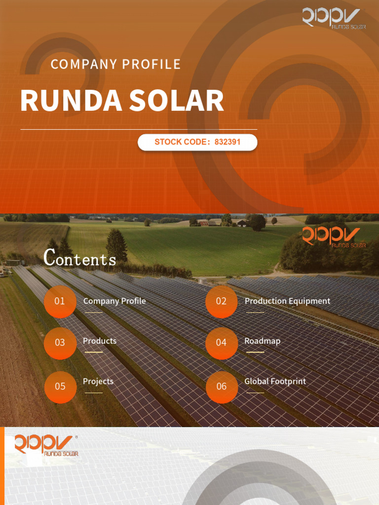 Runda Solar Company Profile 2024 | PDF