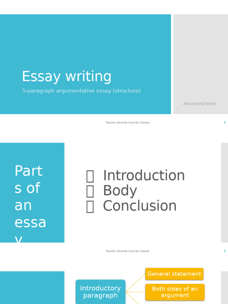 Essay Writing Structure 1 | PDF