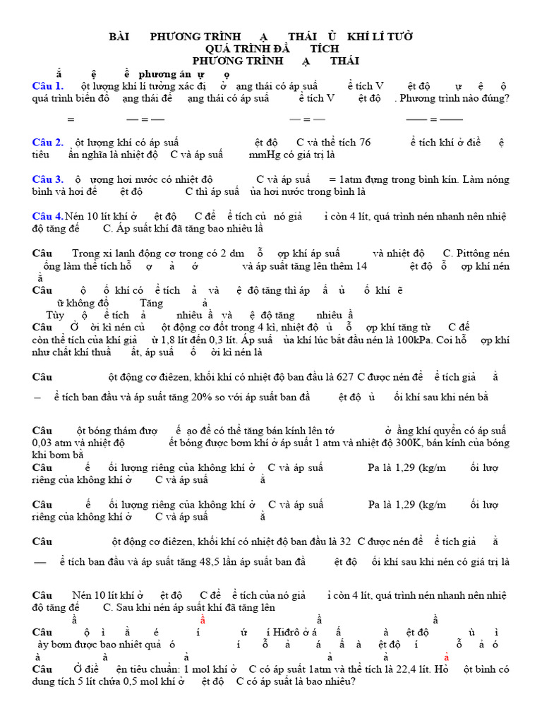 BÀI 11 Phương Trình TR NG Thái. | PDF