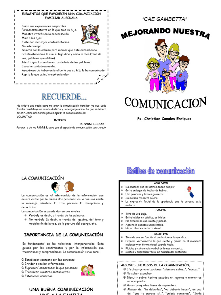 Diptico Comunicacion | PDF