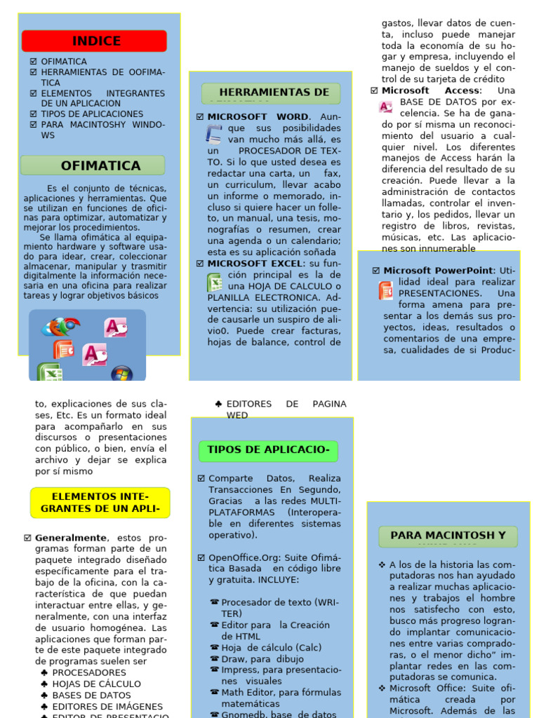 001 Triptico Ofimatica | PDF