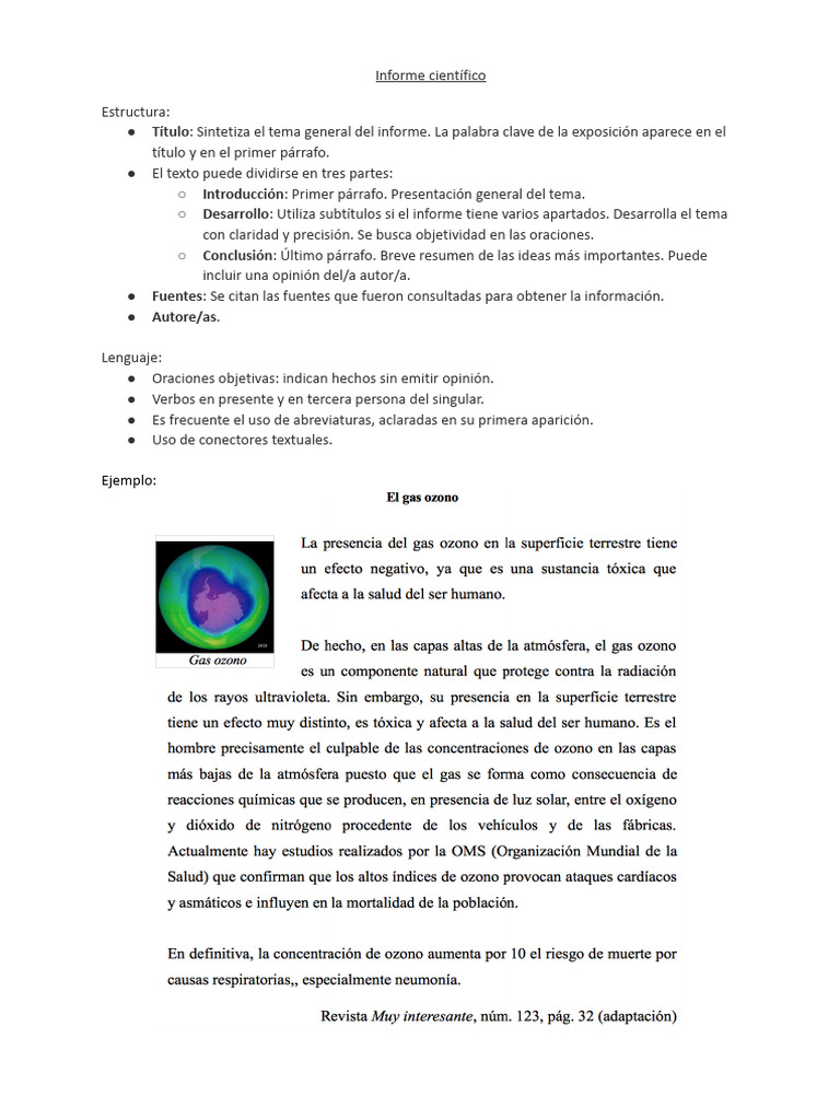 Informe Científico | PDF