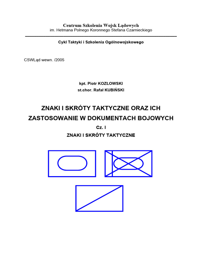 Skrypt - Znaki Taktyczne | PDF