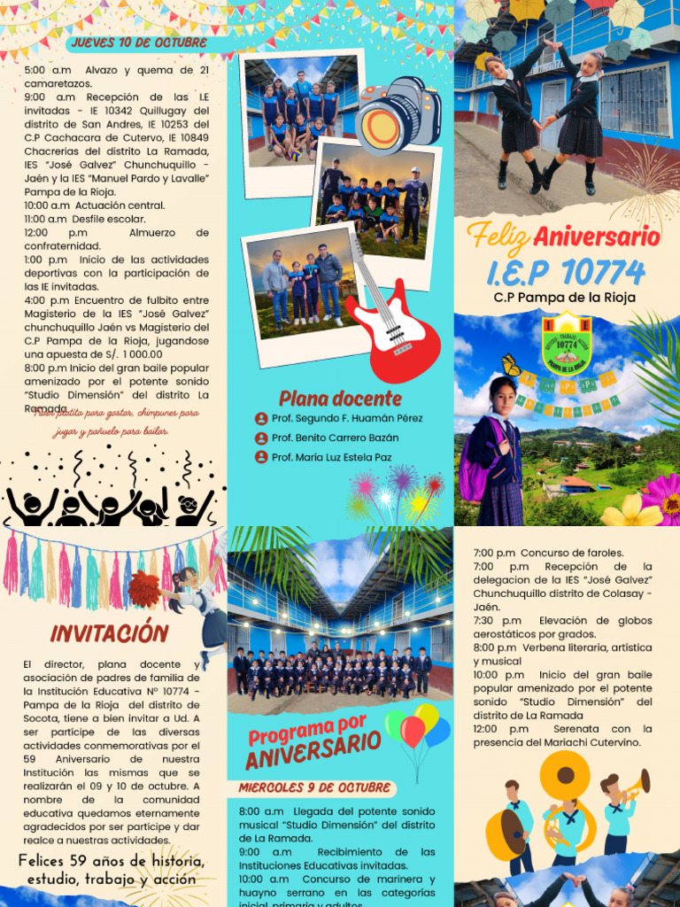 Triptico Aniversario 10774 | PDF