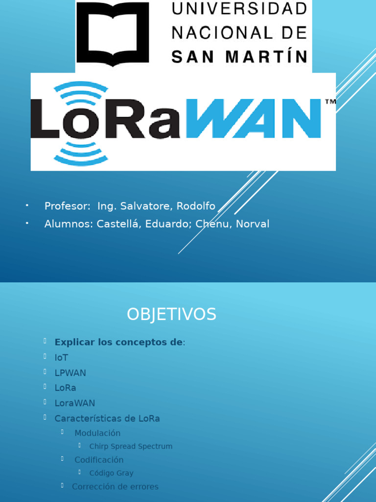 Presentación LoRa - Long Range | PDF