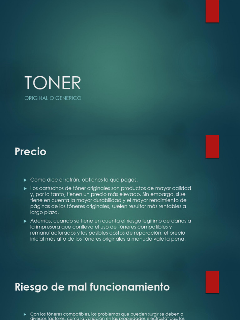 Toner | PDF