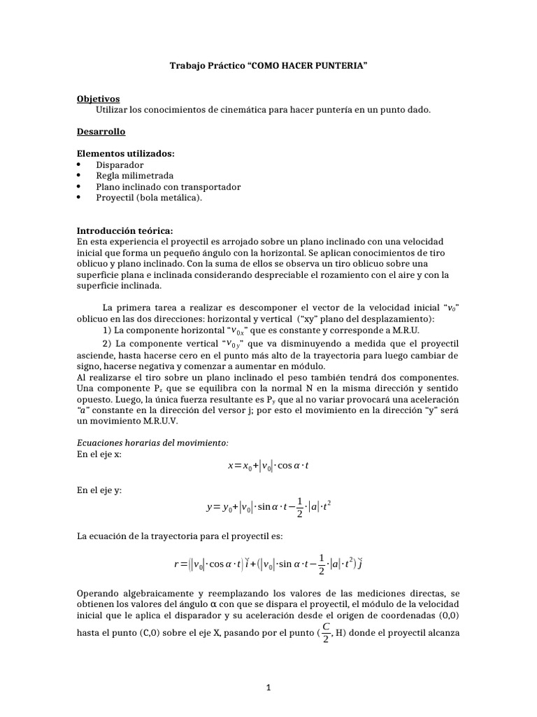 TP 3 Fisica Utn | PDF