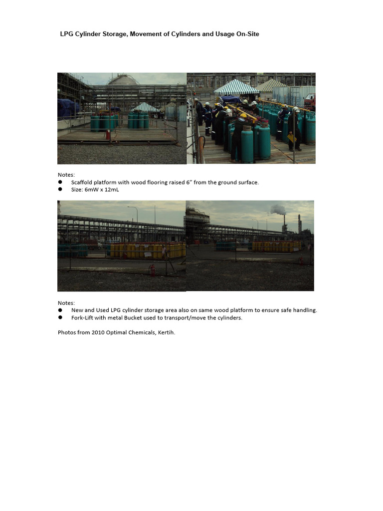 Safe LPG Cylinder Storage and Handling | PDF