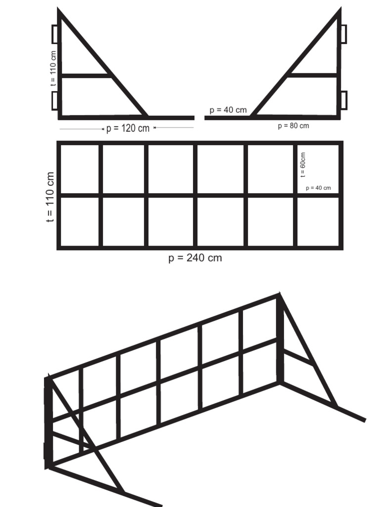 Sketsa Lapangan Street Soccer | PDF