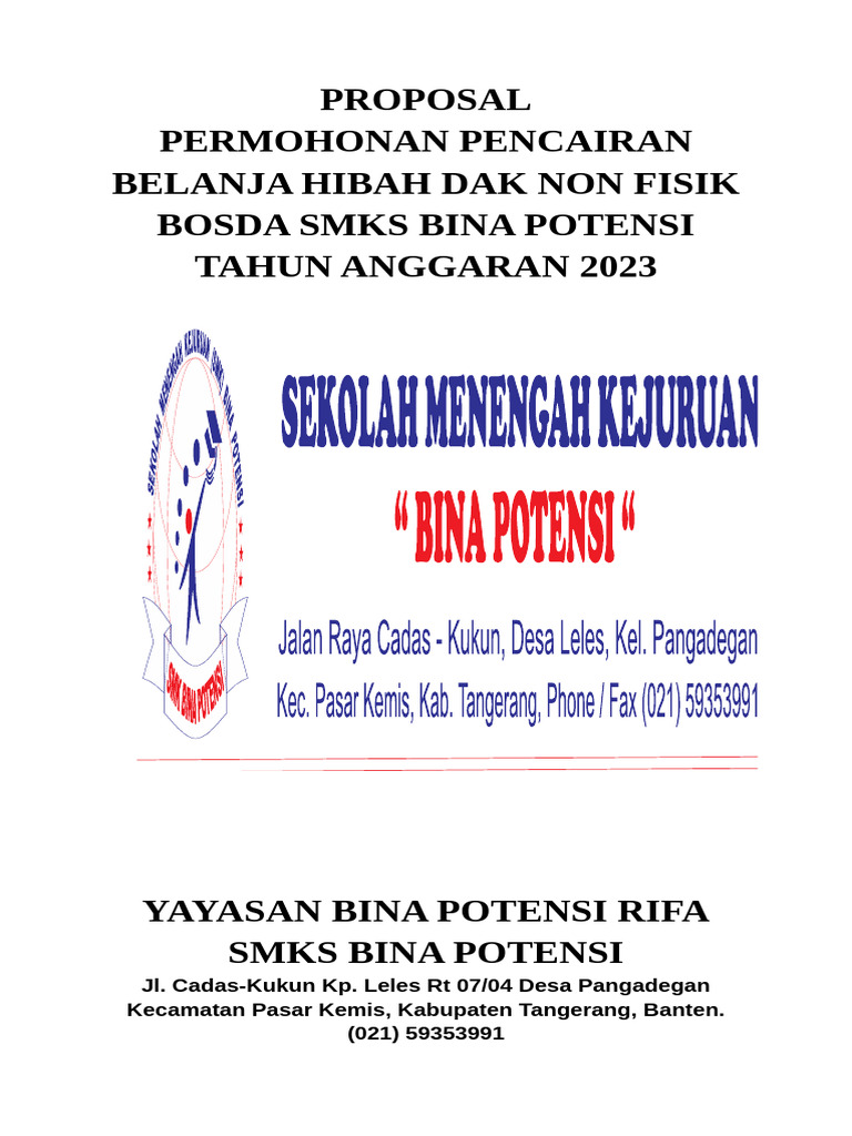 PROPOSAL PENCAIRAN BOSDA 2023 New | PDF