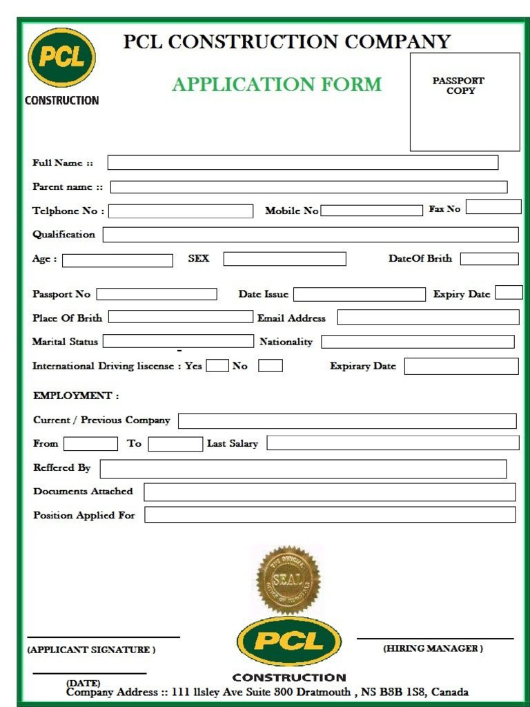 PNC Job Application Form completed 2 | PDF