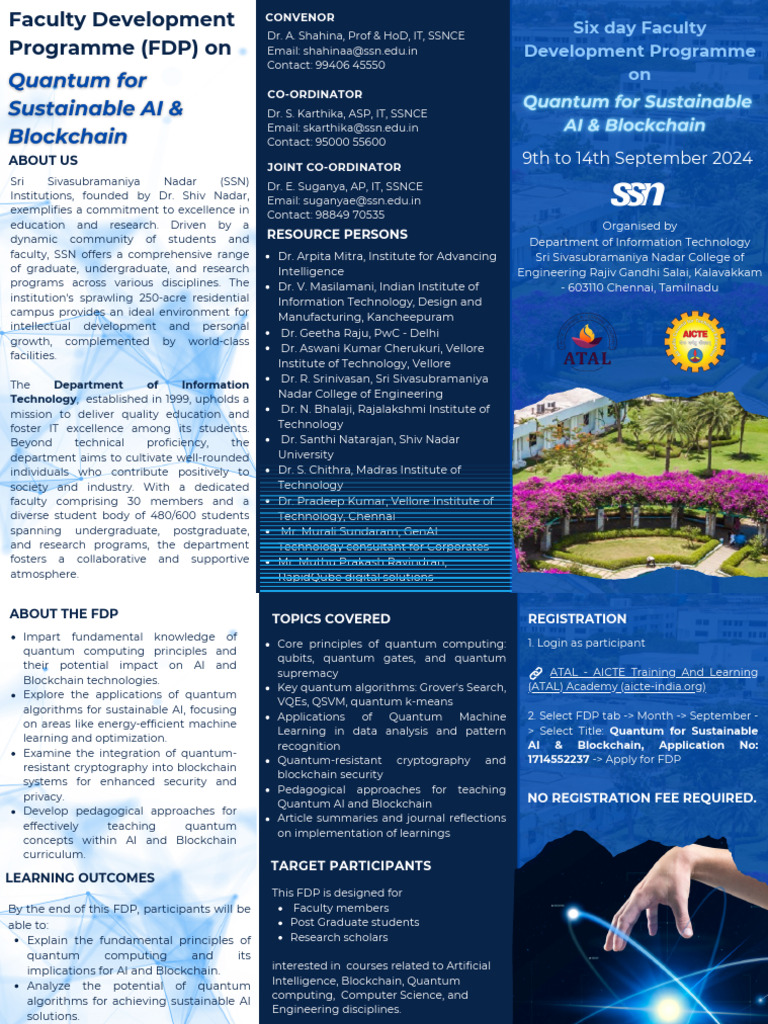 ATAL FDP_Quantum_AI_Blockchain | PDF