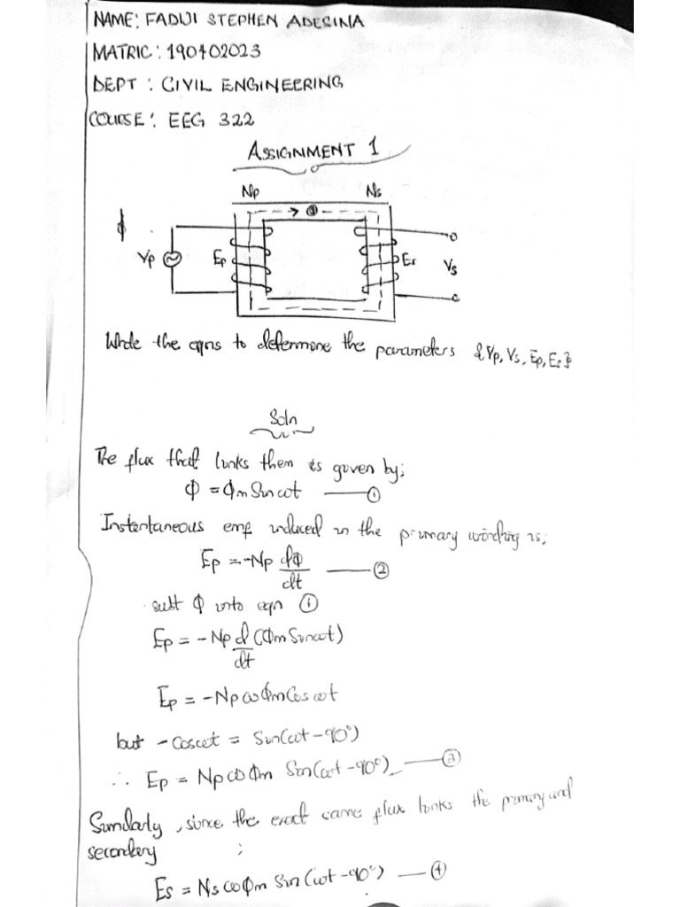 Sina - Eeg 322 Assignment 1 | PDF
