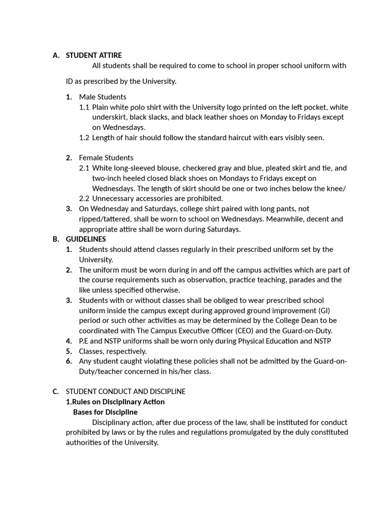 Students Manual 1 | PDF