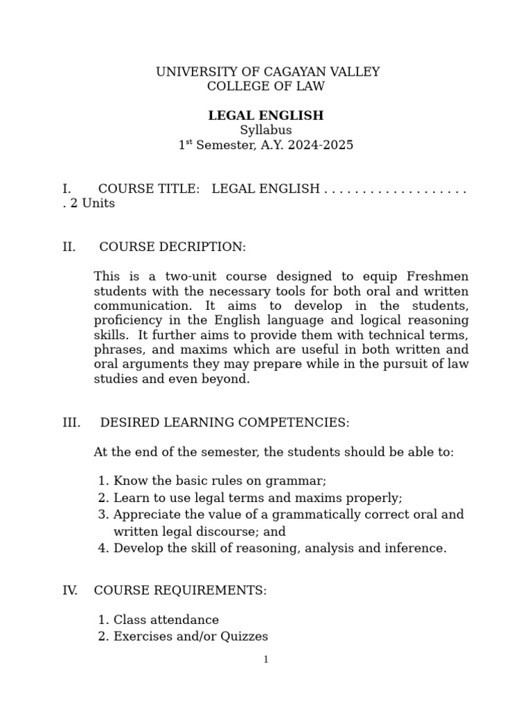 LE Syllabus 2024 | PDF