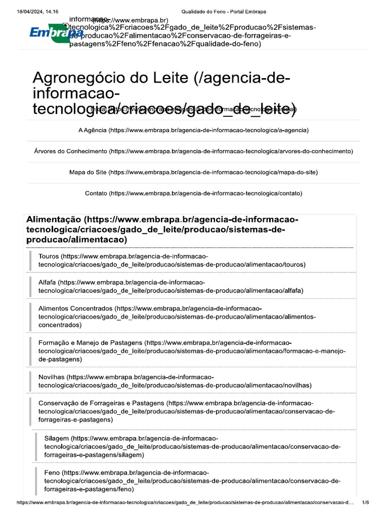 Caracterização Do Feno Como Parâmetro | PDF