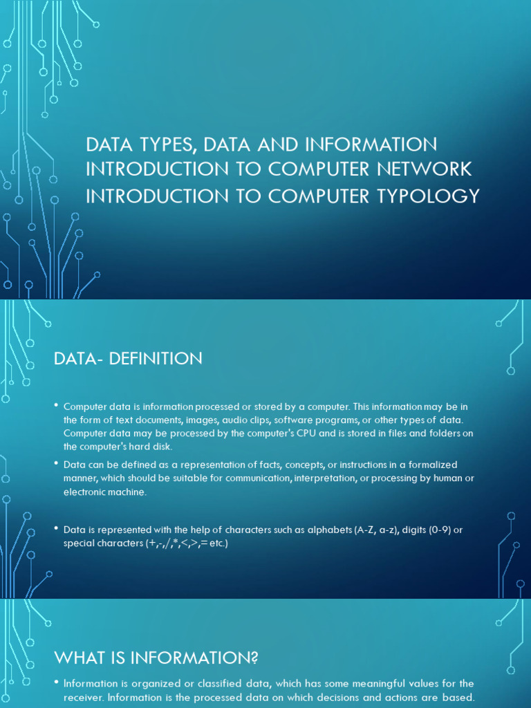 Datatypes Computer Network And Topology Pdf