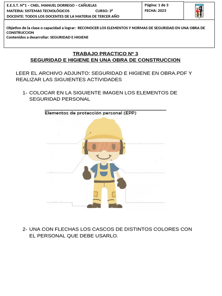 TP 3 ST Seg e Higiene | PDF