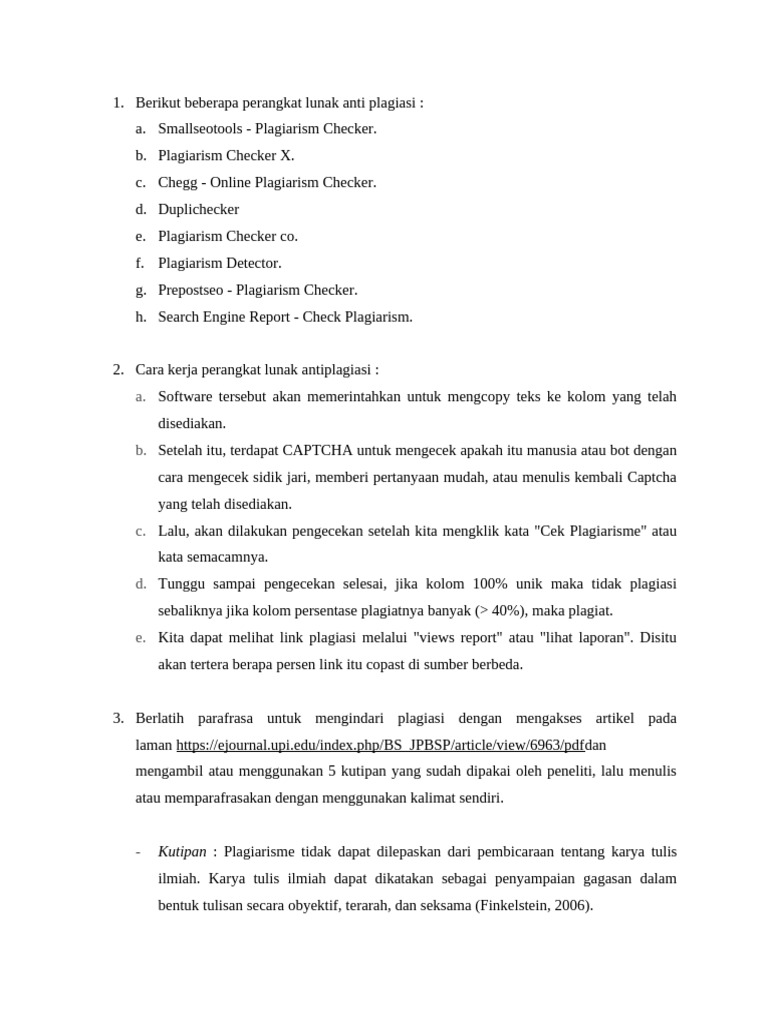 Diskusi 8 Bindo Plagiasi | PDF