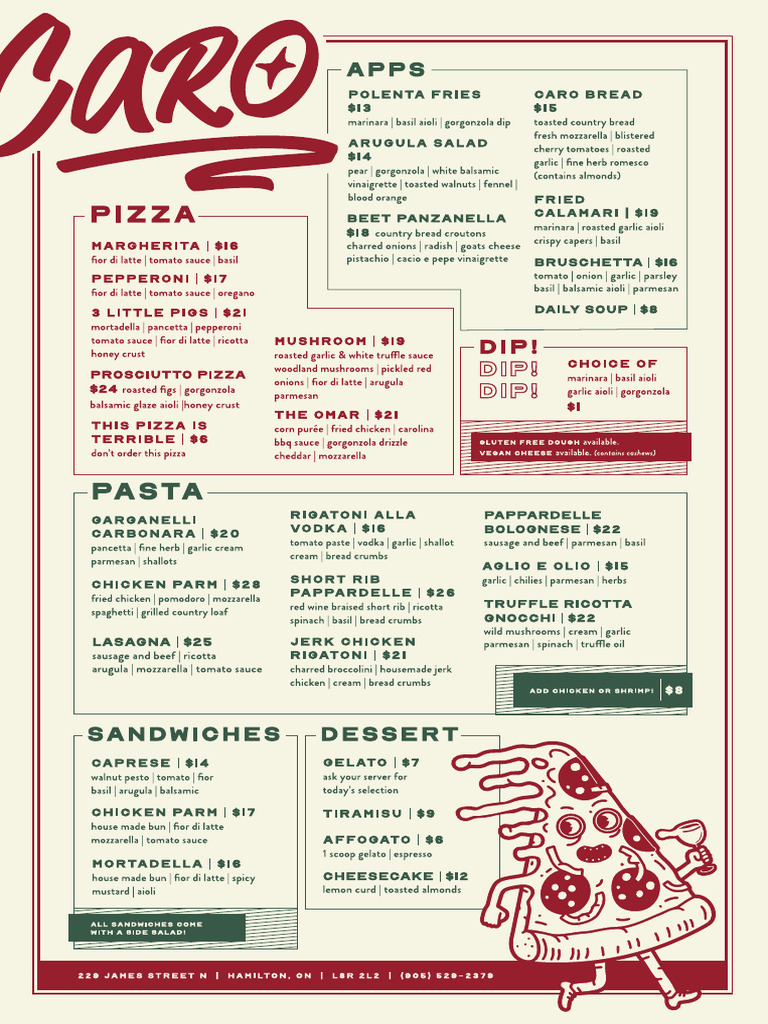 Caro JamesMenu Web | PDF