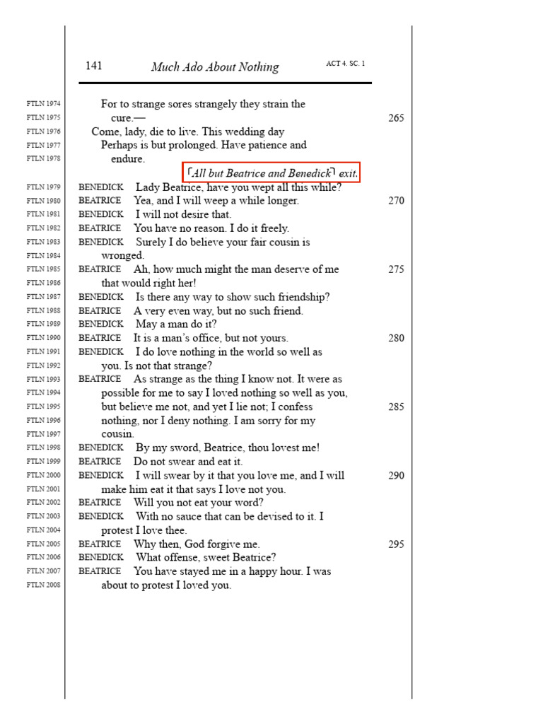 Beatrice Benedick Side 2 | PDF