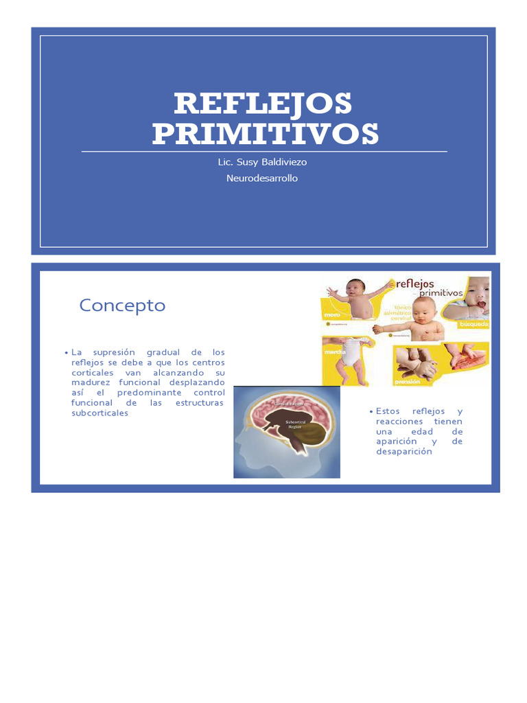 Reflejos Primitivos Del SNC y SNP | PDF