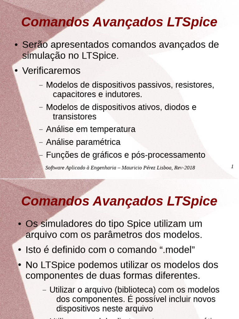 02 Comandos Avancados LTSpice | PDF