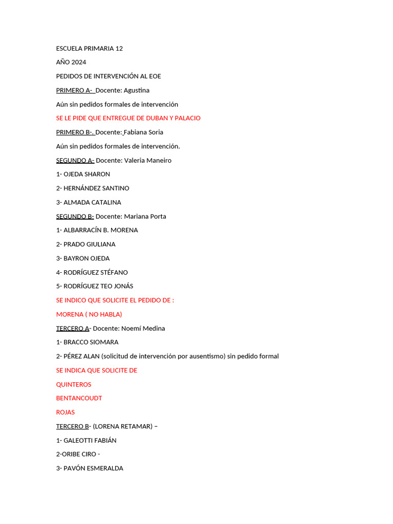 Solicitud de Intervención Al Eoe 2024 | PDF