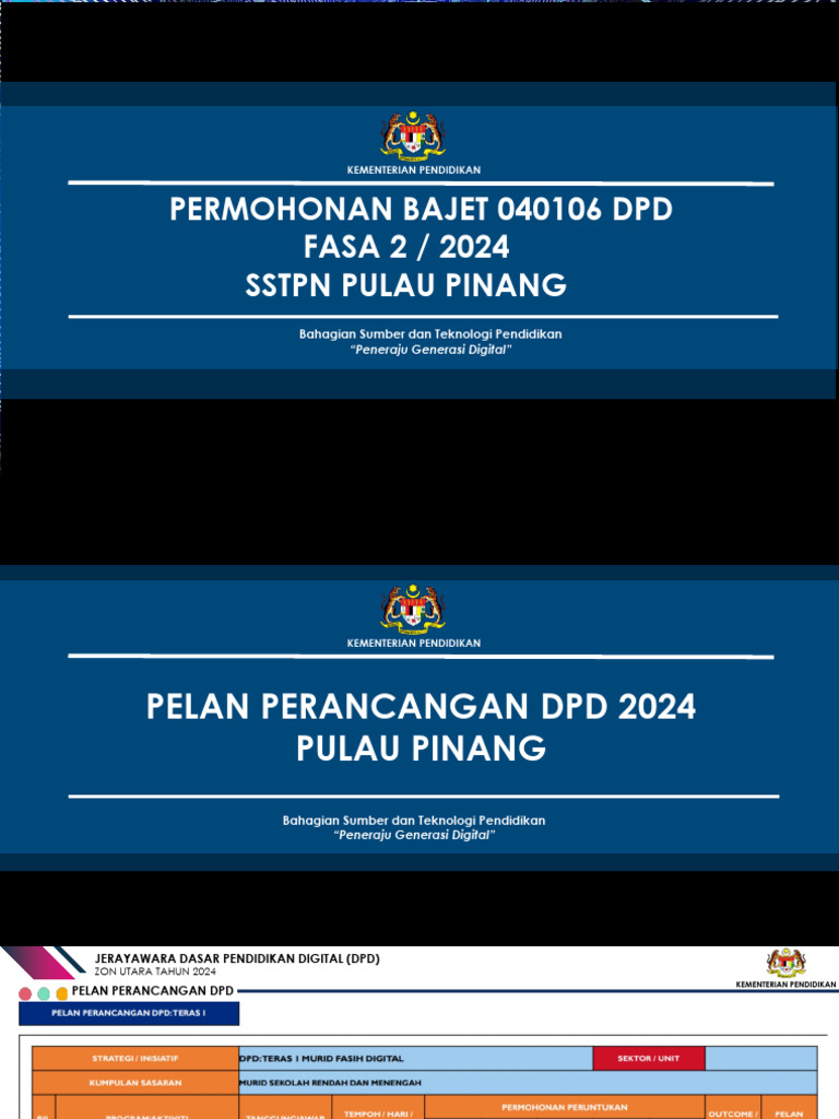 Permohonan Bajet 040106 Fasa 2 SSTPN P.P | PDF