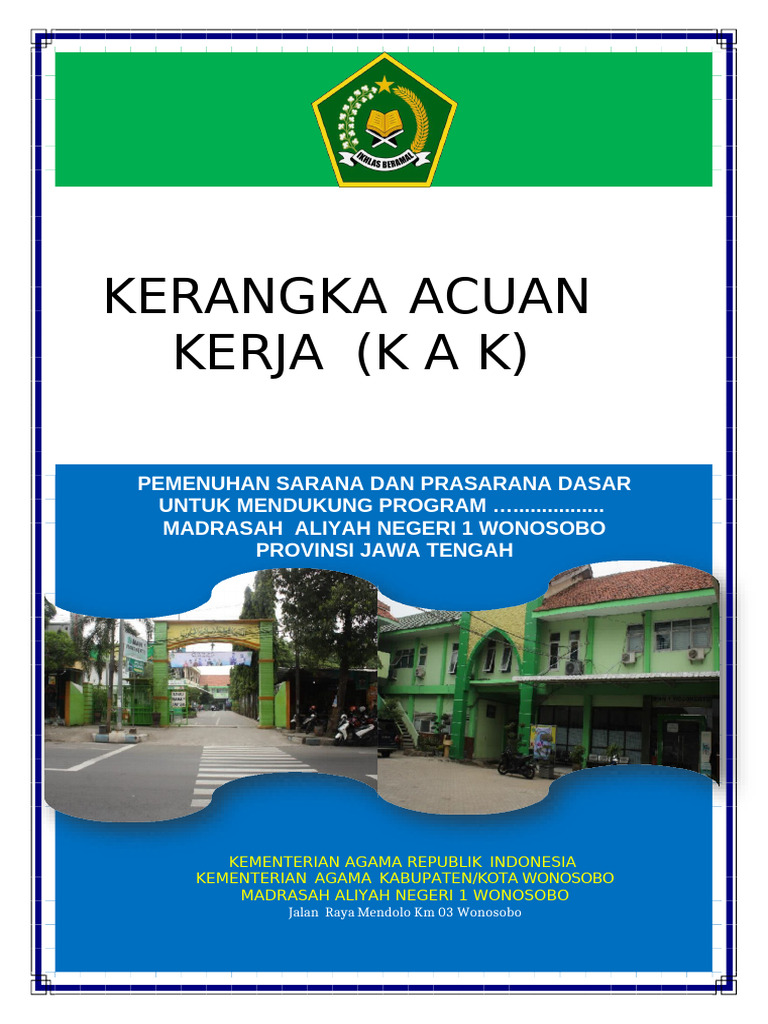 Contoh Kak Rab Jadwal | PDF