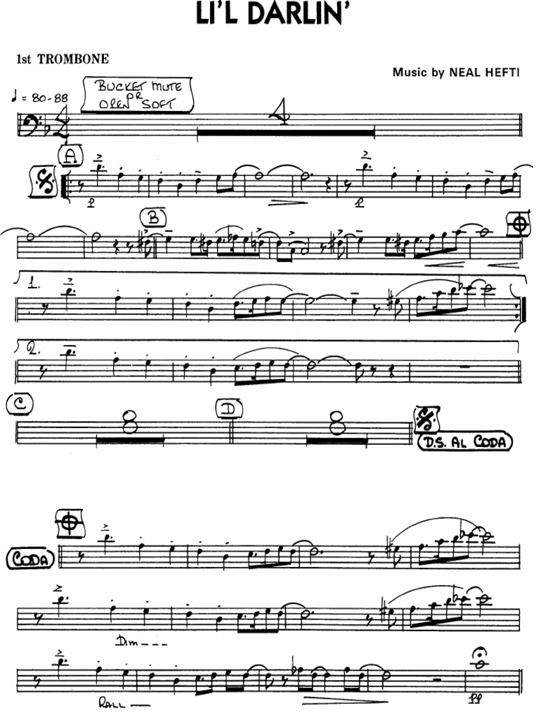 Lil-darlin-neal-hefti-FULL SCORE y PARTES - Removed | PDF