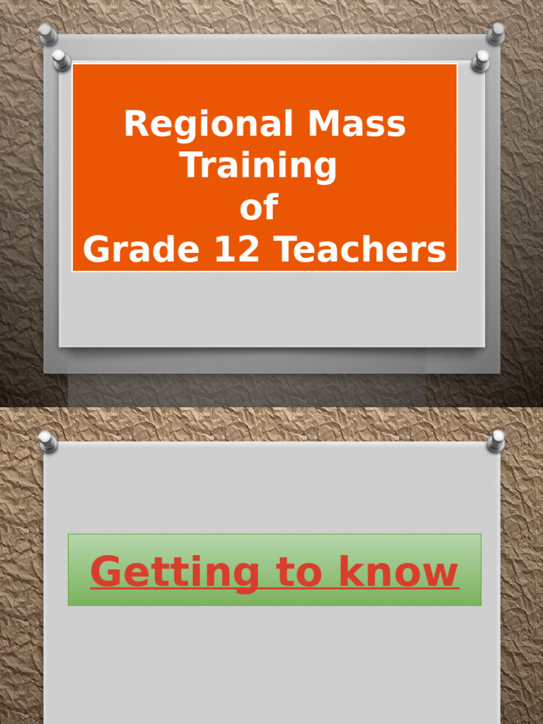 Grade 12 Walkthrough | PDF