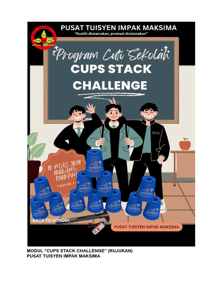 CUPS STACK CHALLENGE | PDF
