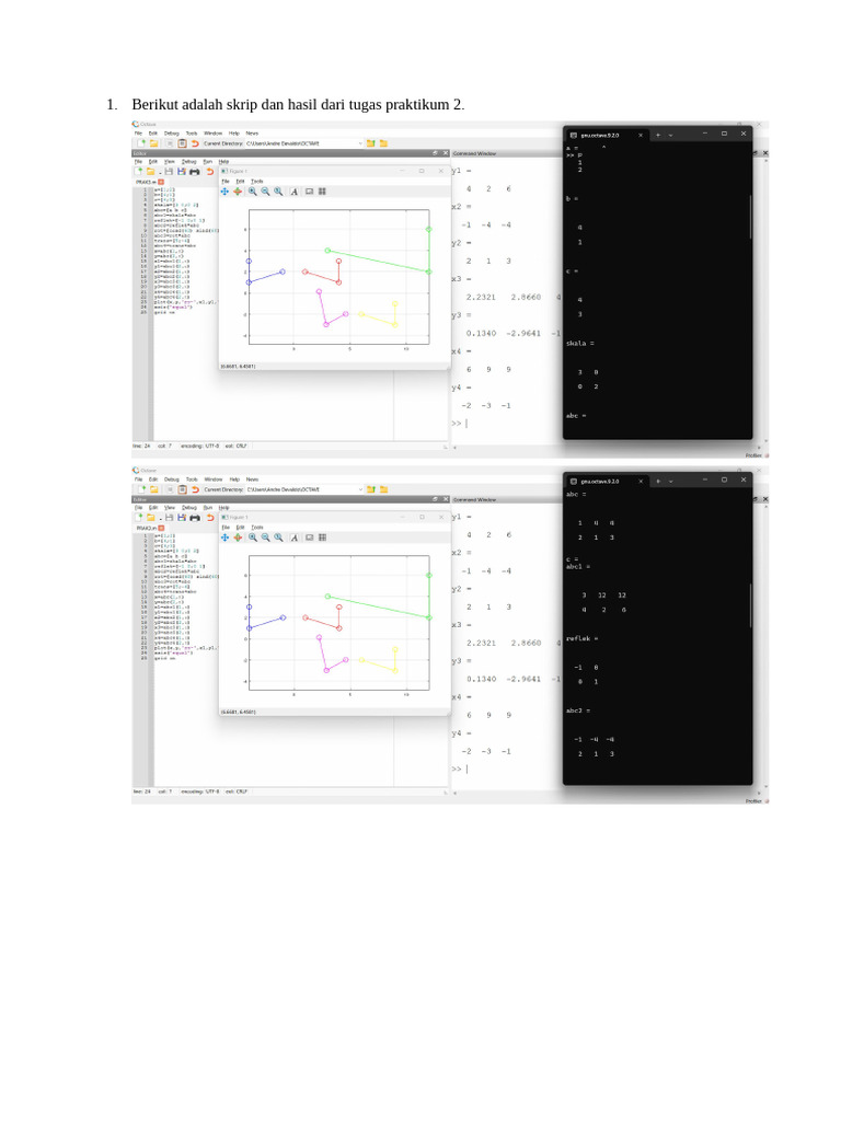 Ahmad Farid Adhe R - Praktikum2 - Aljabar Linier | PDF