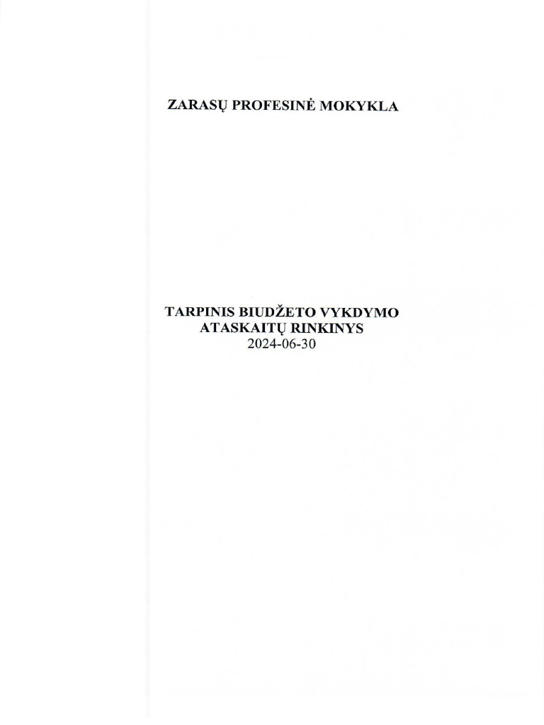 2024-06-30 Zarasu Profesinė Mokykla B | PDF