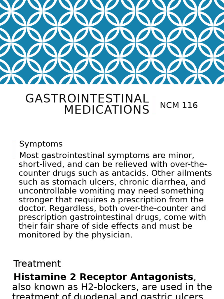 Gastrointestinal Medications | PDF