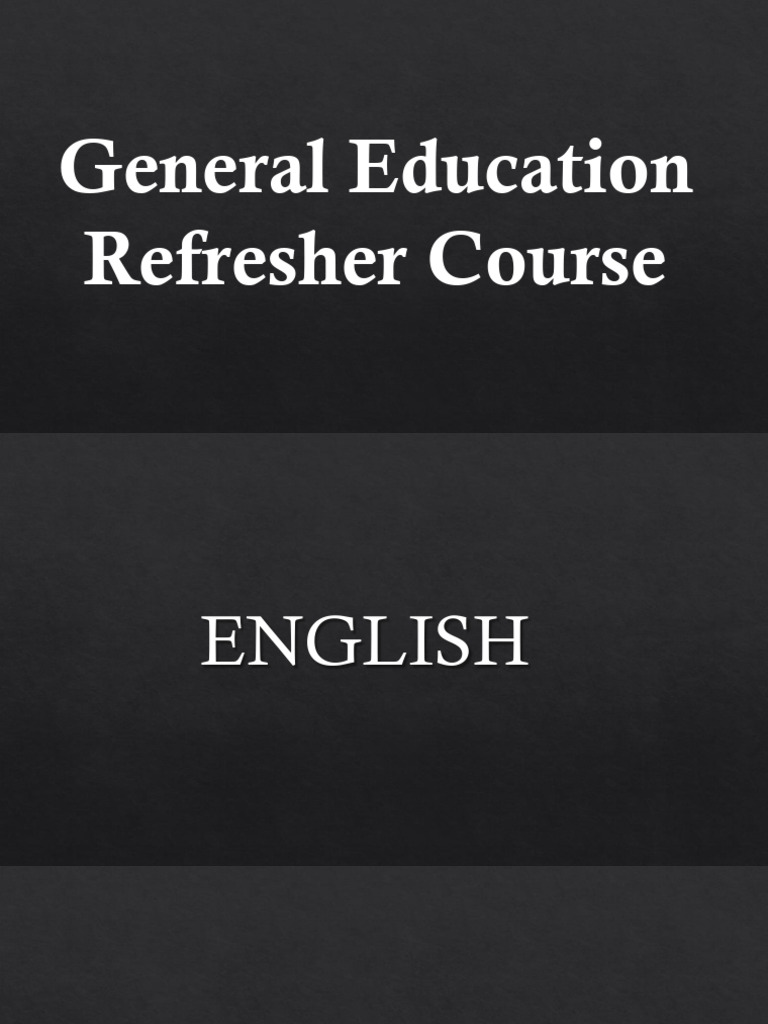 Gen Ed Concepts | PDF