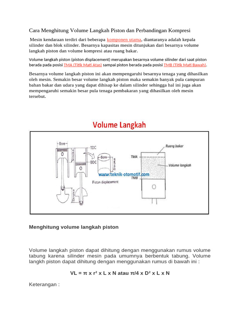Materi Spesifikasi Engine Dan Contoh Soal | PDF